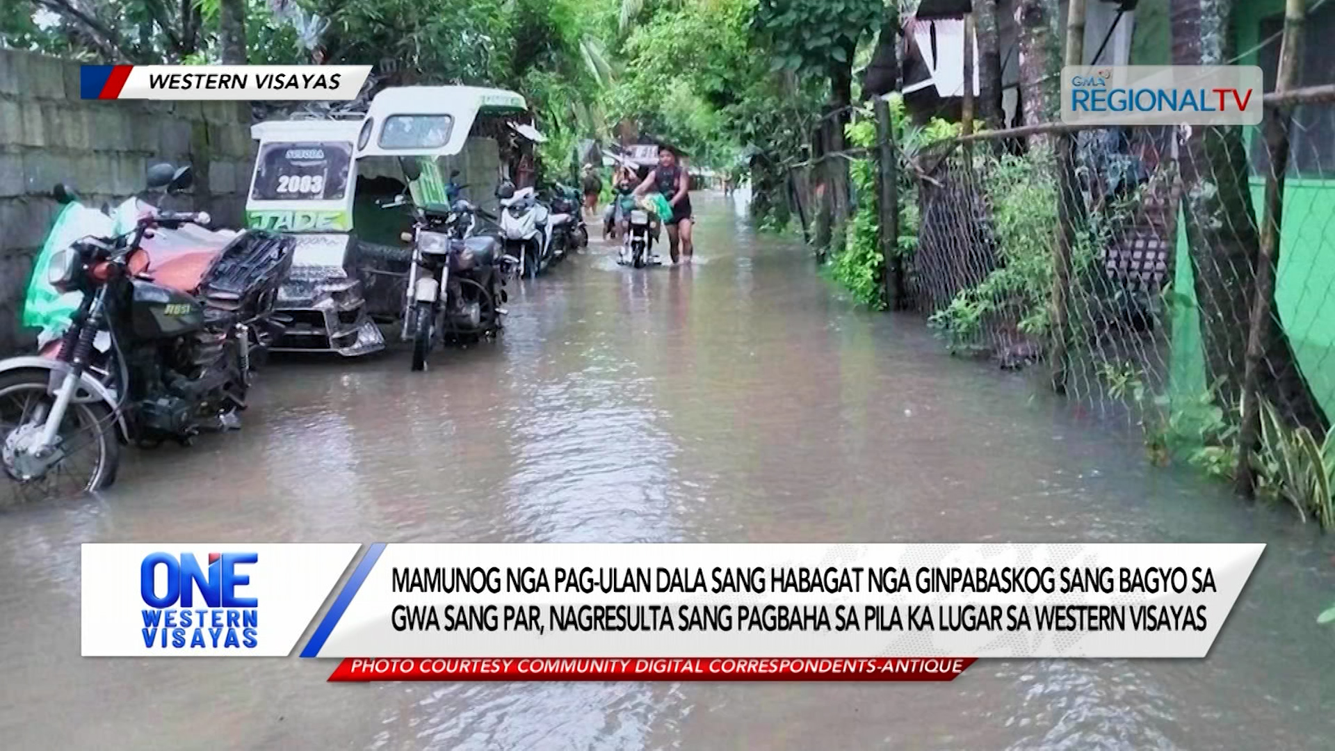 Mamunog nga pag-ulan dala sang habagat, nagresulta sang pagbaha
