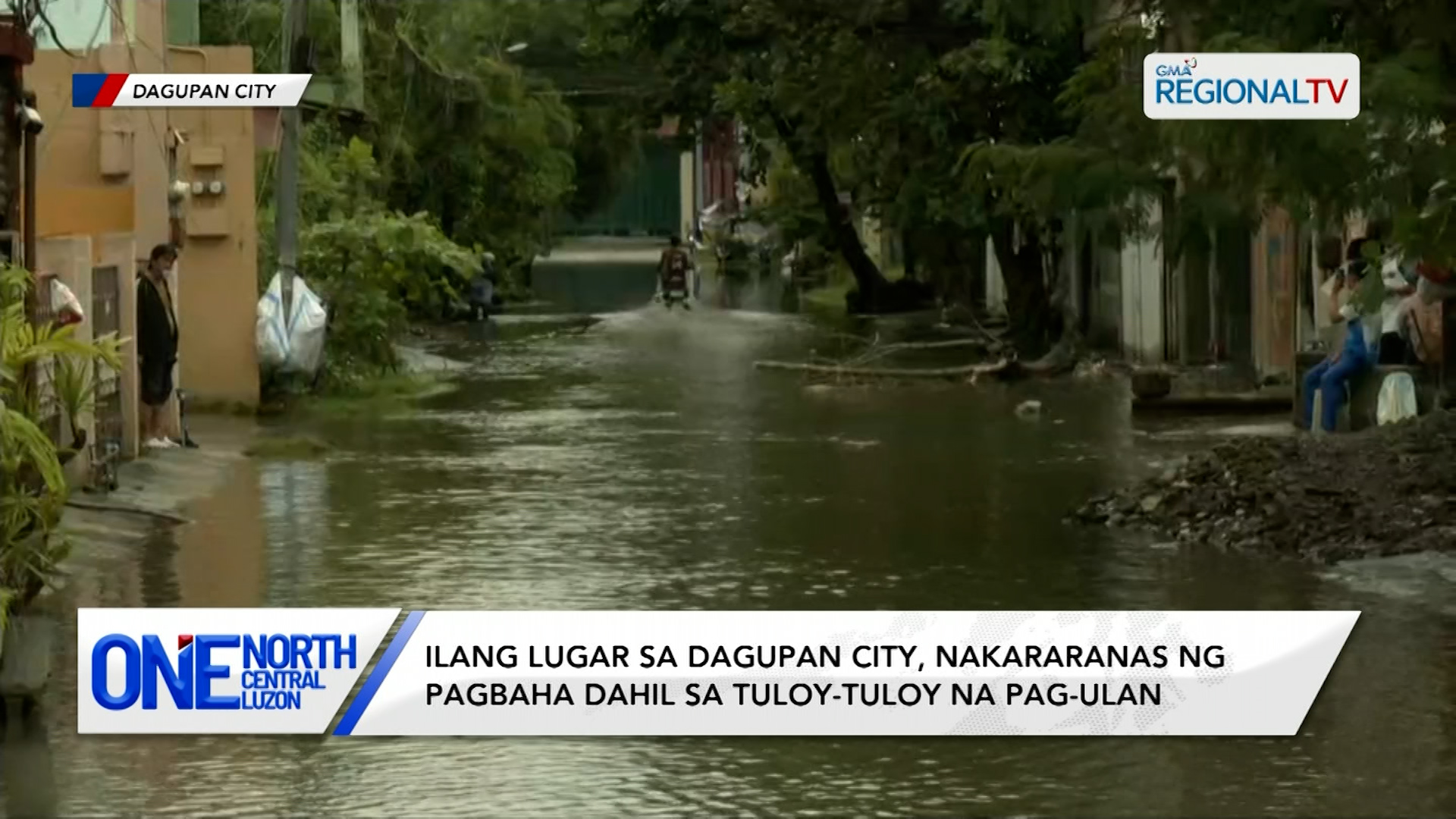 Ilang lugar sa Dagupan City, nakararanas ng pagbaha dahil sa pag-ulan ...