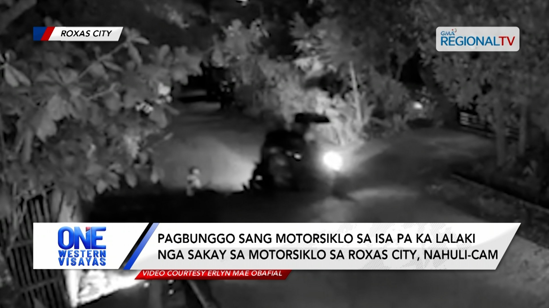 Pagbunggo sang motorsiklo sa isa pa ka sa motorsiklo sa Roxas City ...