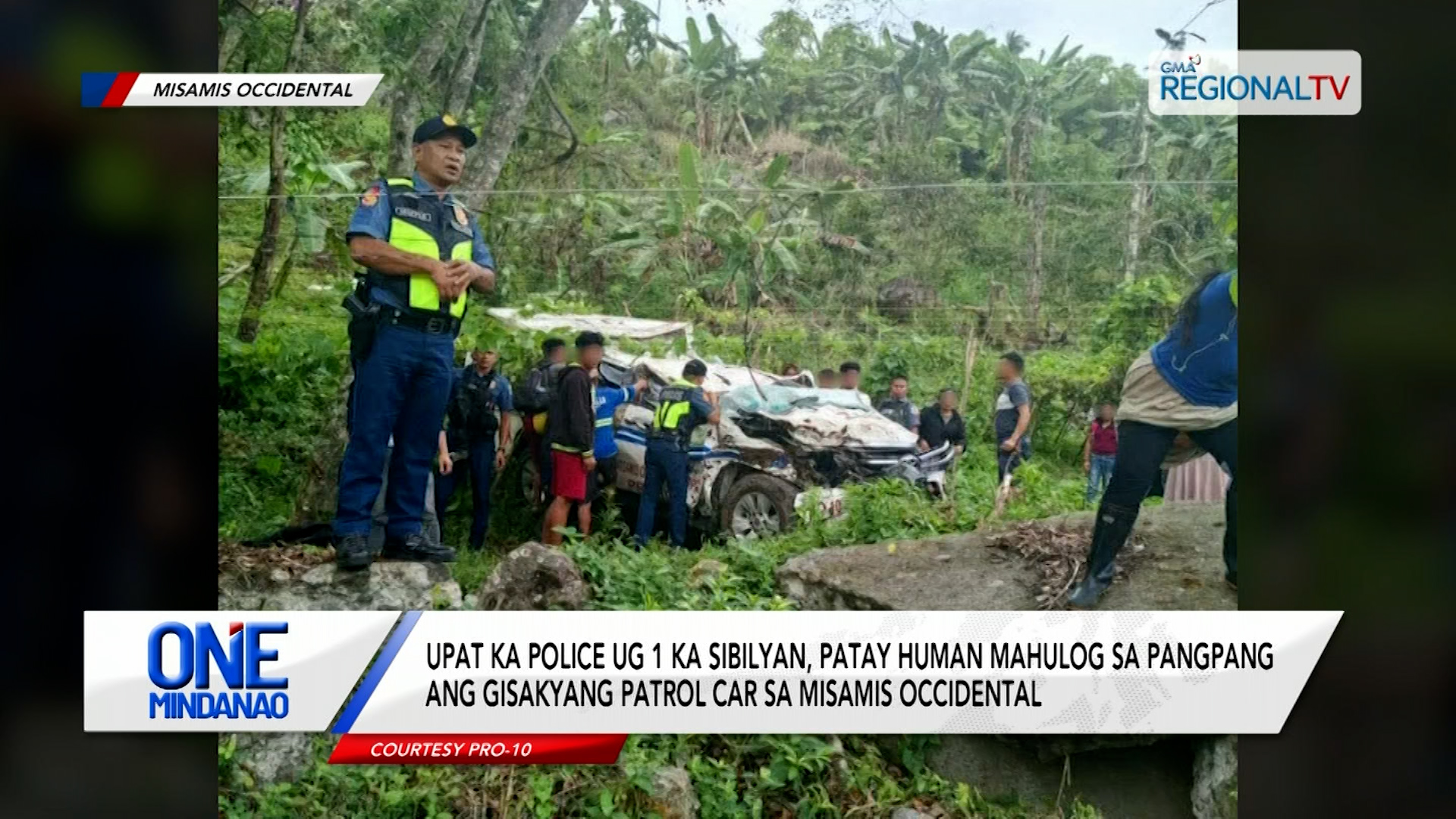 Upat ka police ug 1 ka sibilyan, patay human mahulog sa pangpang ang ...