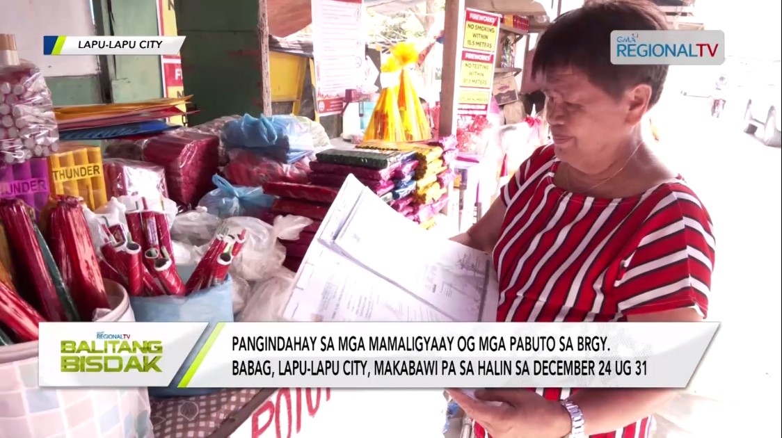 Sugod na ang pagpamaligya og pabuto Babag, Lapu-Lapu City