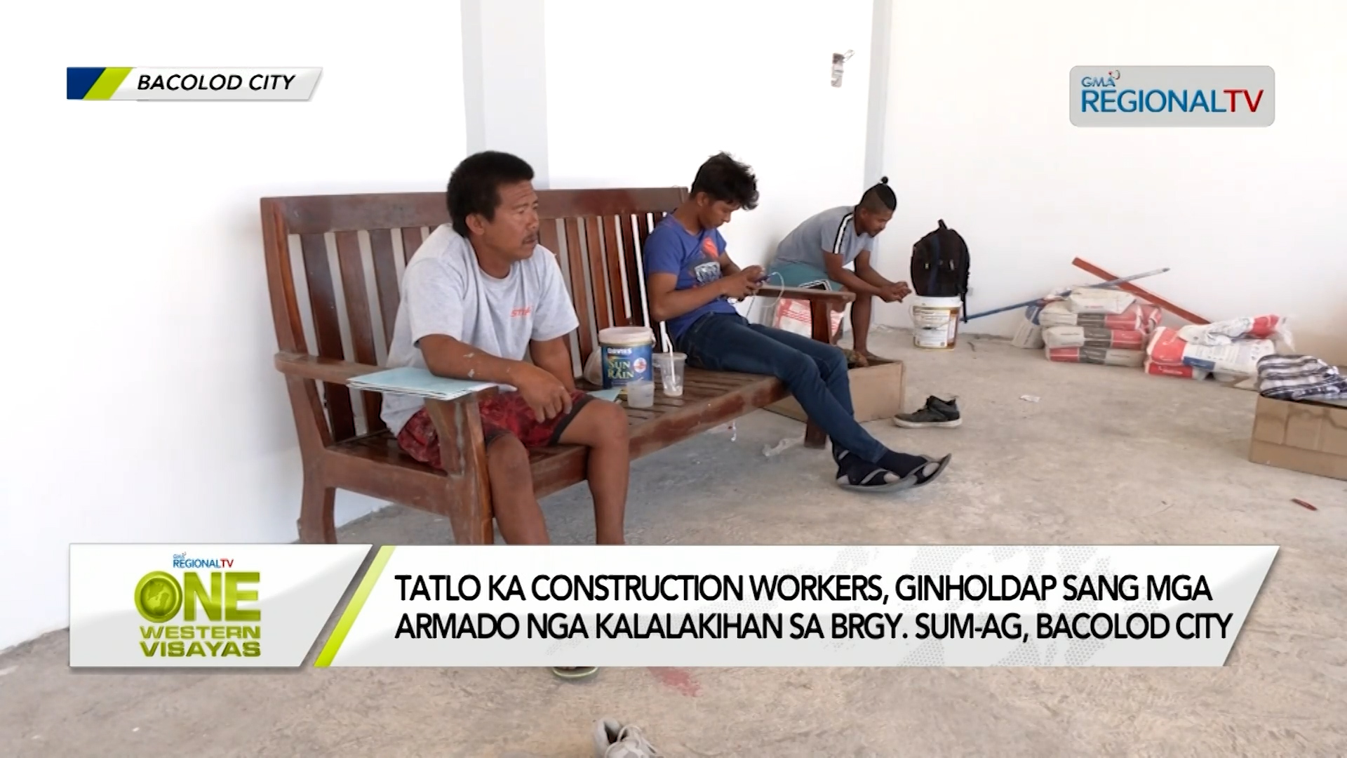 Tatlo ka construction workers, ginholdap sang mga armado nga kalalakihan