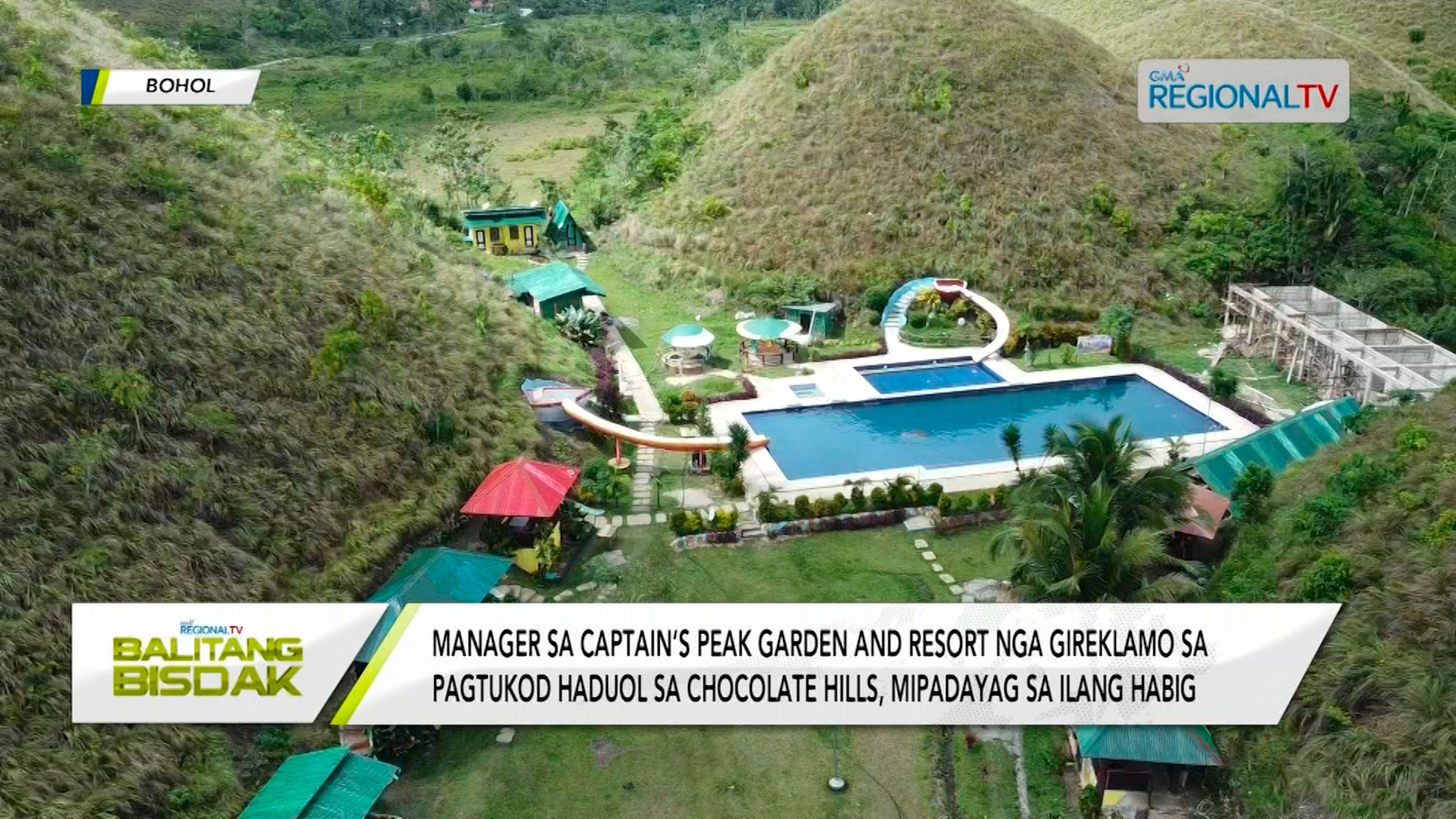 Tagdumala sa resort nga nagtukod dapit sa Chocolate Hills, mipasabot