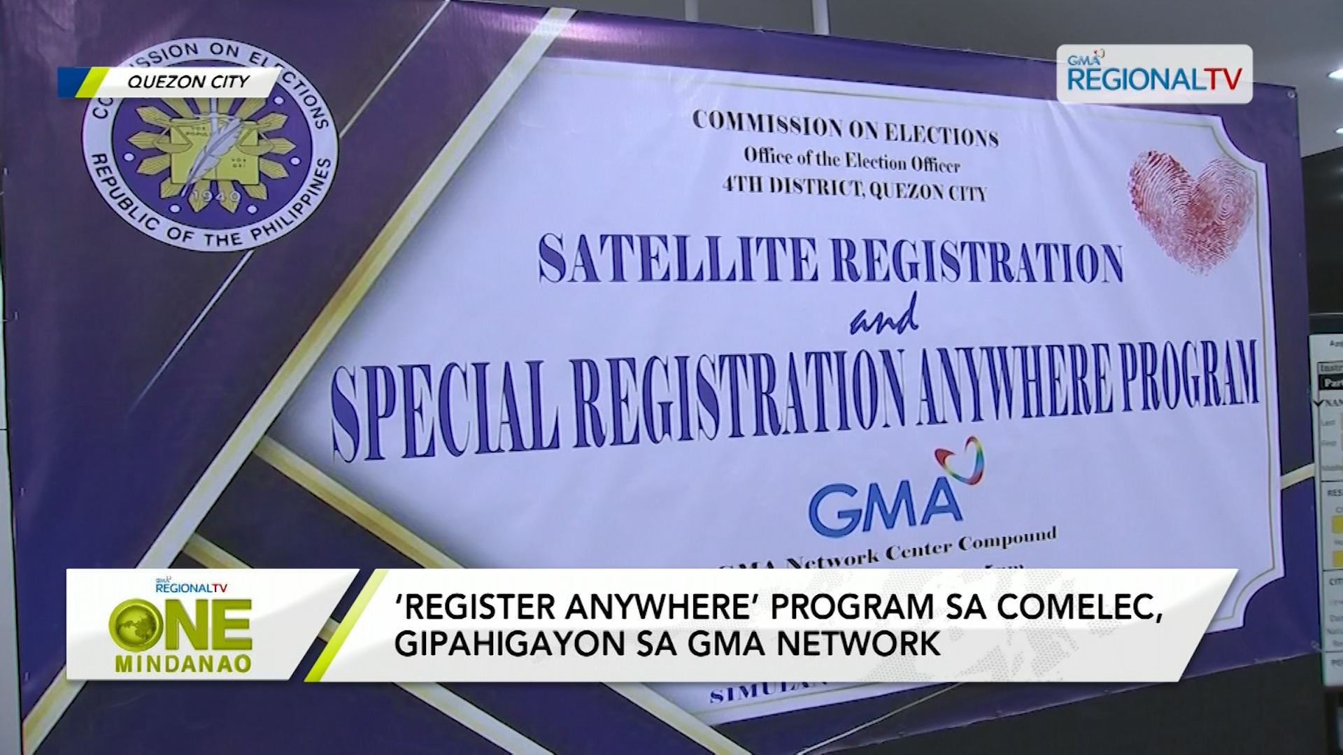 ‘Register Anywhere’ program sa COMELEC, gipahigayon sa GMA Network