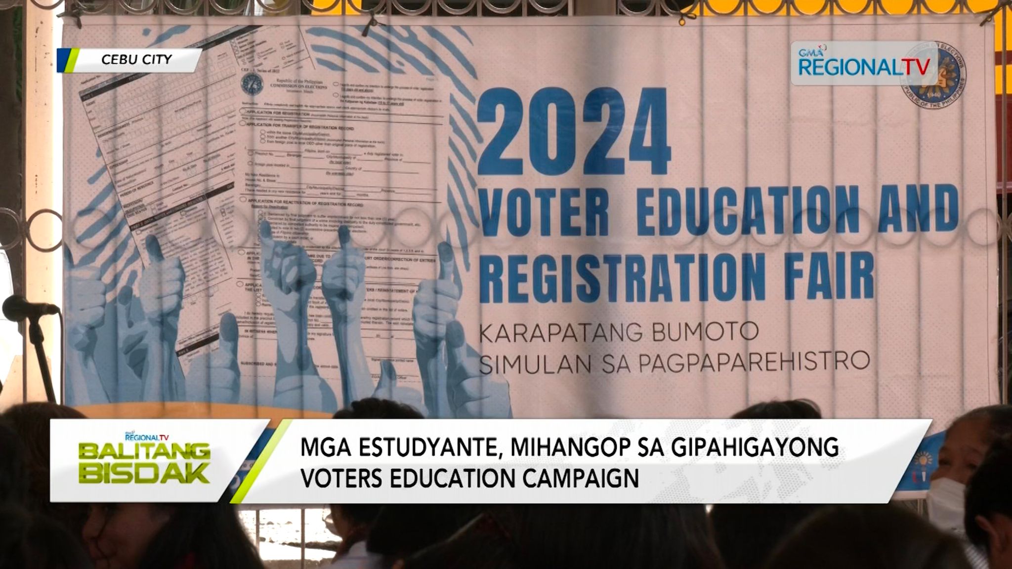 Voter Education and Registration Fair, Gihugopan sa mga Estudyante