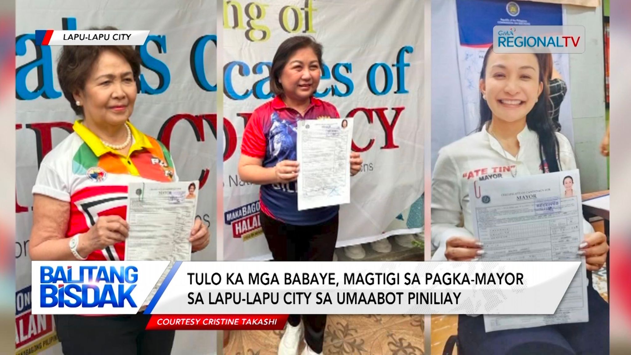 Tulo ka babaye, magtigi pagka-mayor sa Lapu-Lapu City Tulo ka babaye, magtigi pagka-mayor sa Lapu-Lapu City