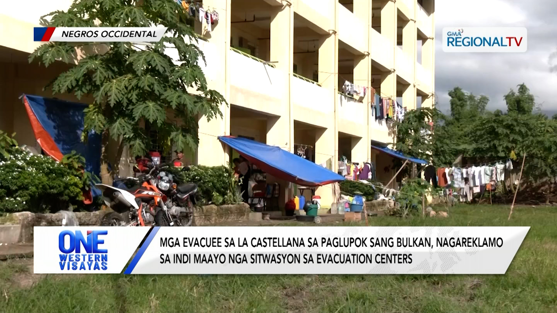 Mga evacuee sa La Castellana, nagareklamo sa sitwasyon sa evacuation centers