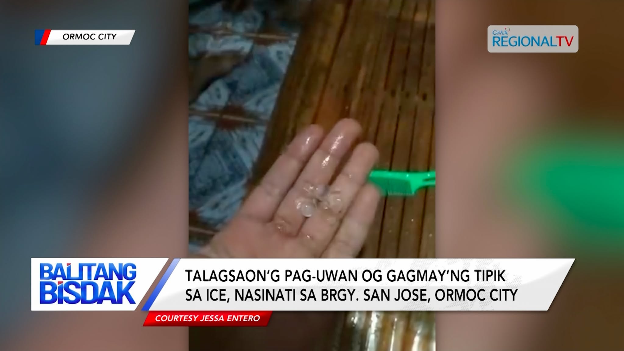 Pag-uwan og gagmay’ng tipik sa ice, nasinati sa Brgy. San Jose, Ormoc City | Balitang Bisdak