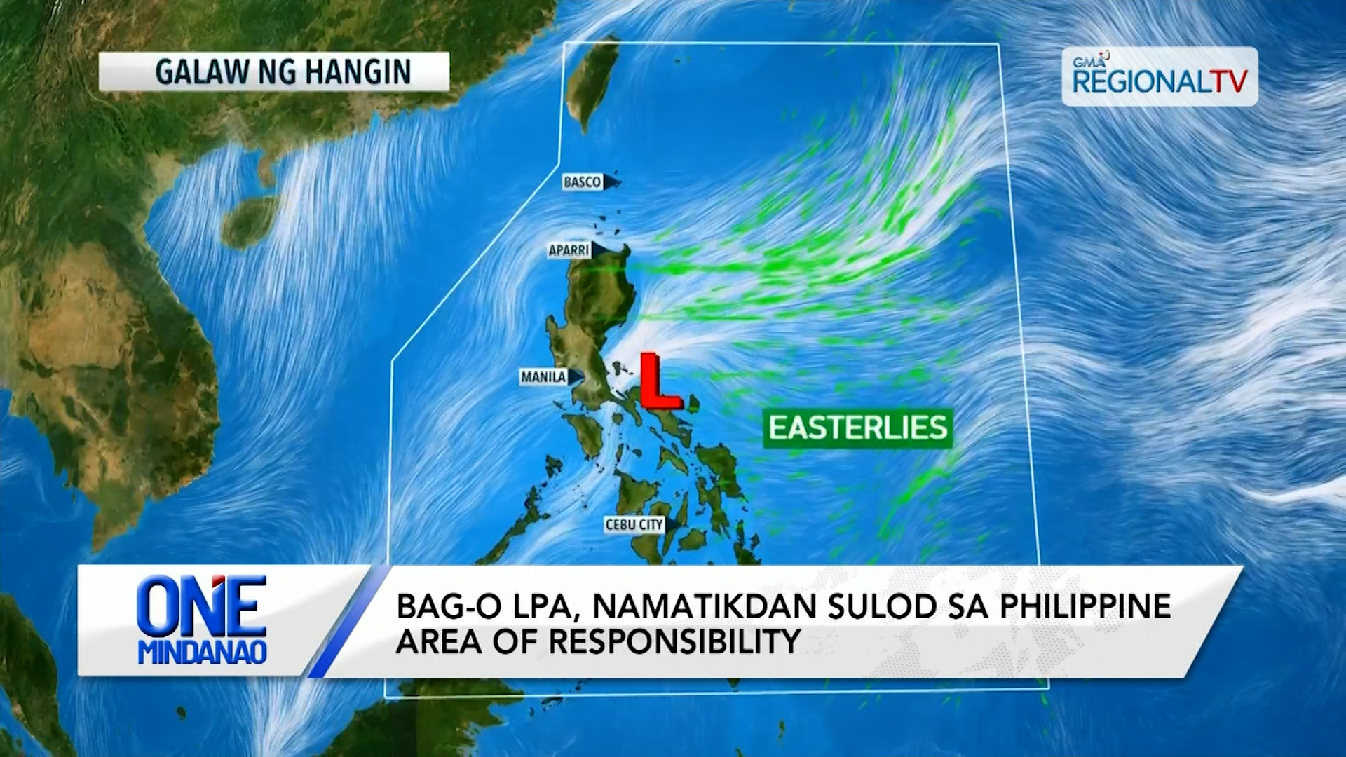 Bag-ong LPA, namatikdan sulod sa PAR I One Mindanao