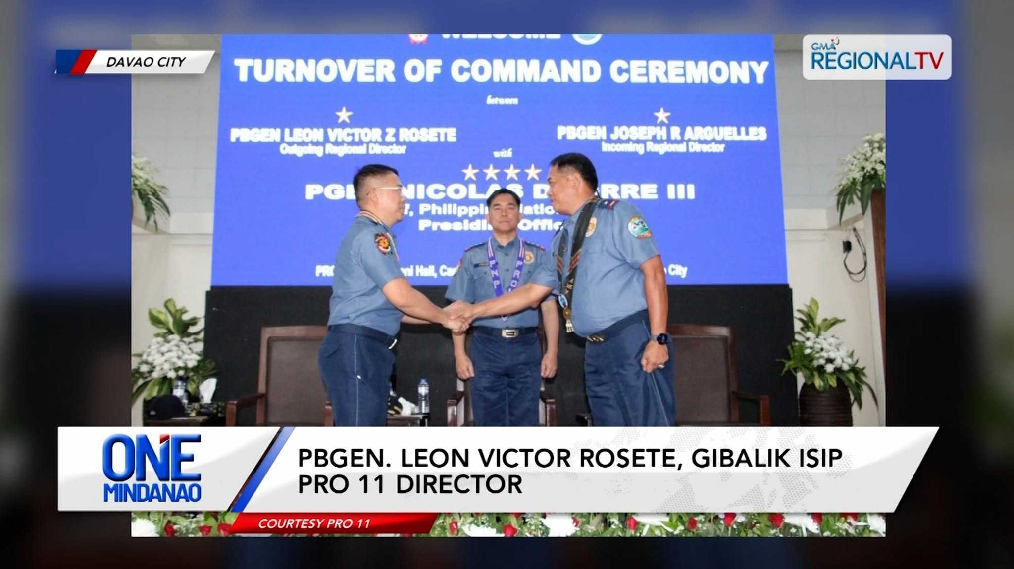 PBGEN. Leon Victor Rosete, gibalik isip PRO 11 Director | One Mindanao