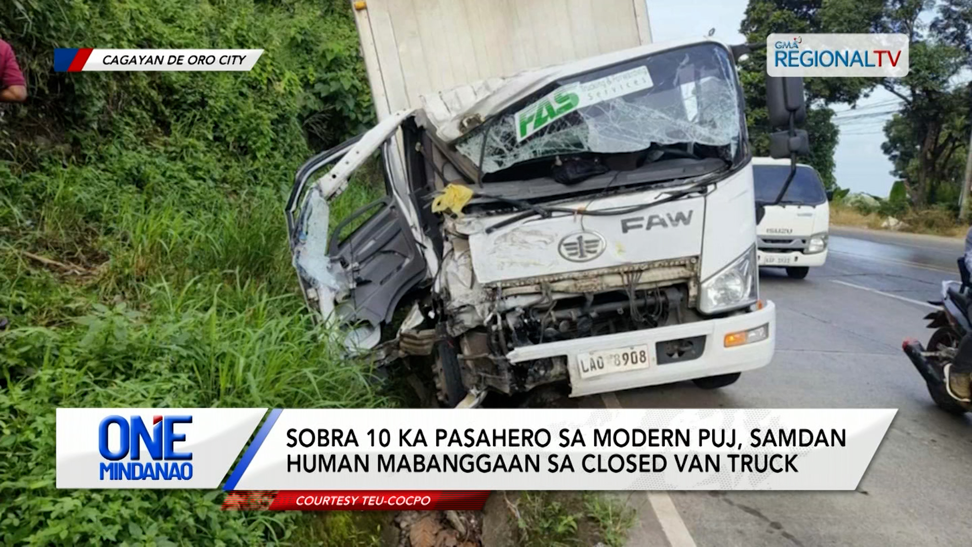 10 ka pasahero sa modern PUJ, samdan human mabanggaan sa closed van ...