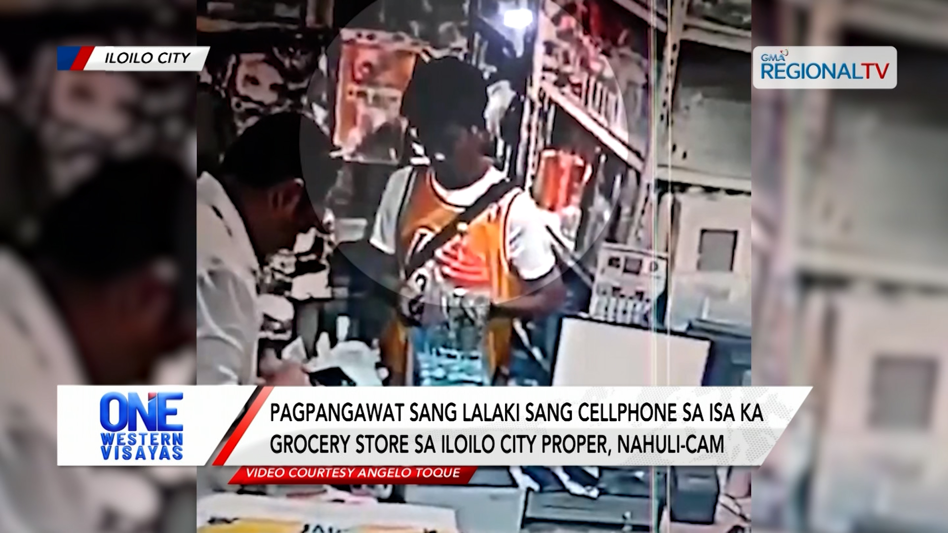 Pagpangawat sang lalaki sang cellphone sa isa grocery store sa Iloilo ...