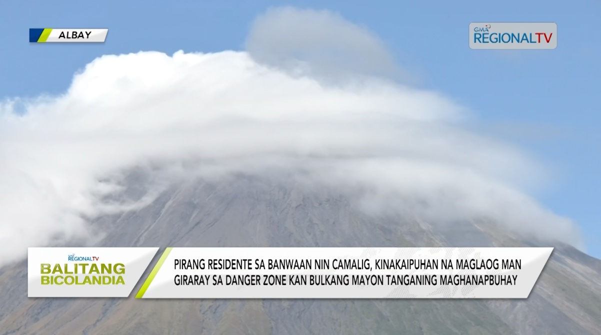 Bulkang Mayon, padagos na nagigin kalmado segun sa PHIVOLCS