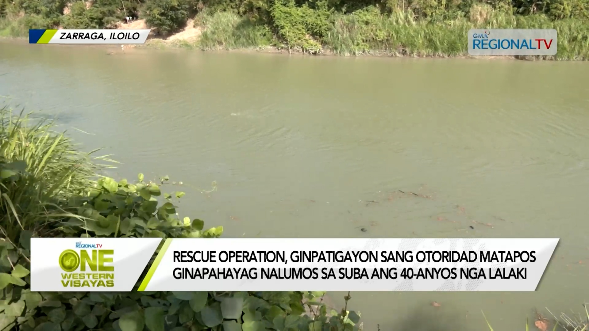 Lalaki nga nagpamiesta, nalumos sa suba sa Zarraga