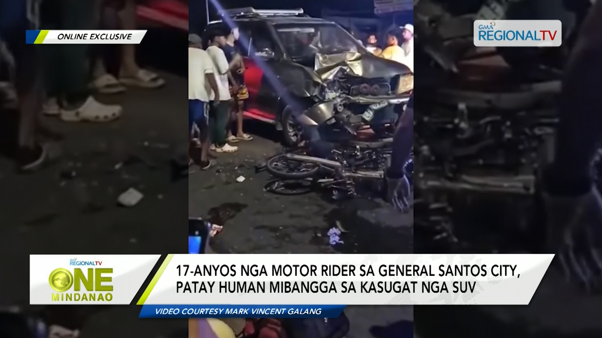 17-anyos nga motor rider, patay human mibangga sa kasugat nga SUV