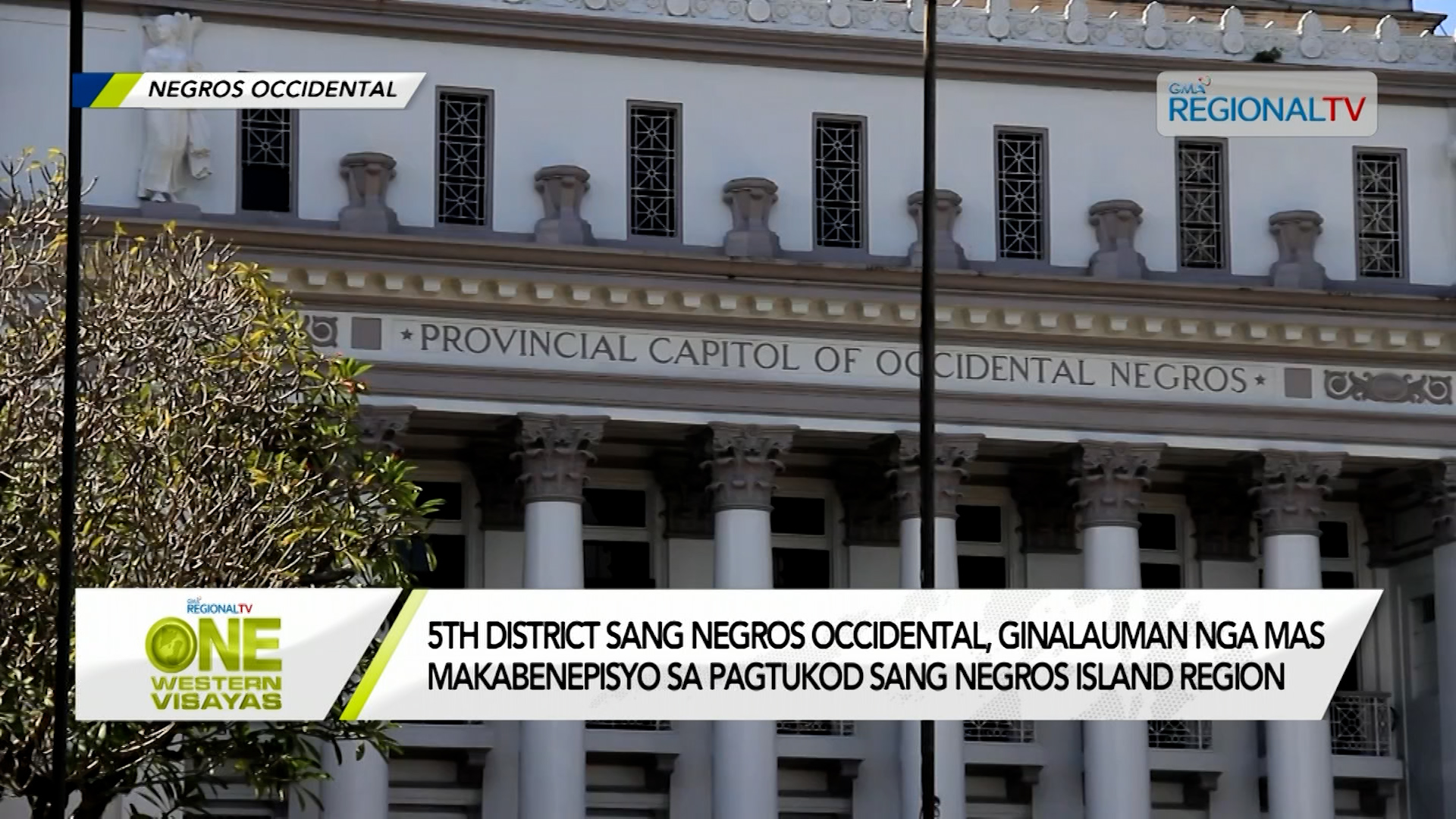 5th District sang Negros Occidental, mas makabenepisyo sa pagtukod sang NIR