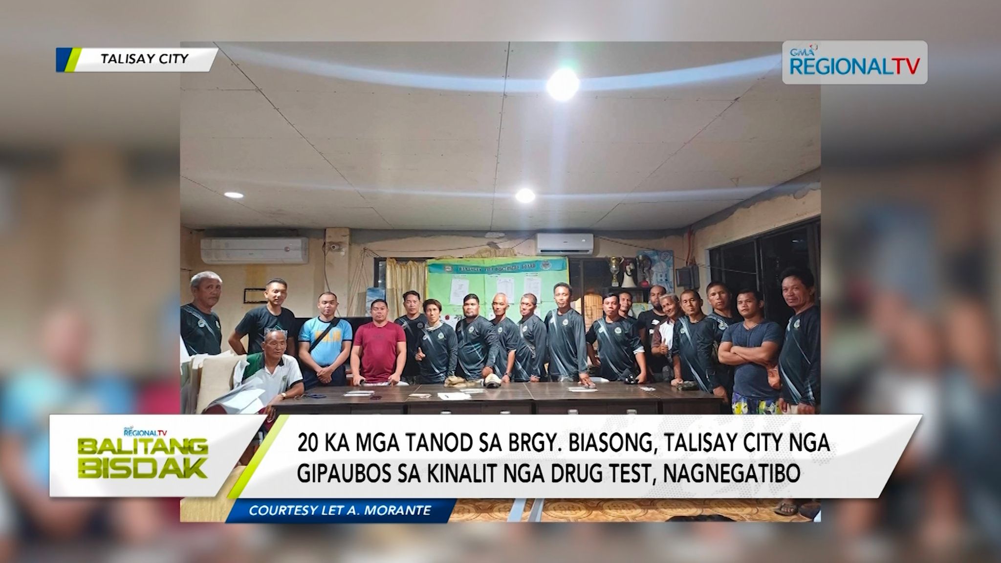 20 ka mga tanod sa Brgy. Biasong, nagnegatibo sa drug test