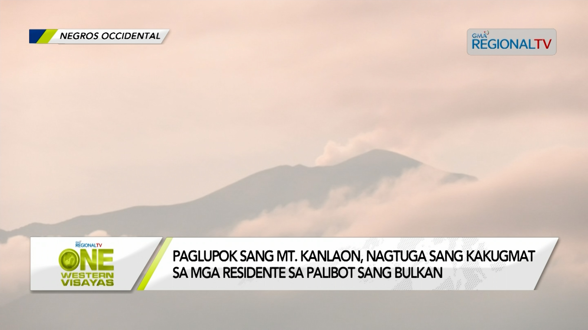 Paglupok sang Mt. Kanlaon, nagtuga sang kakugmat sa mga residente