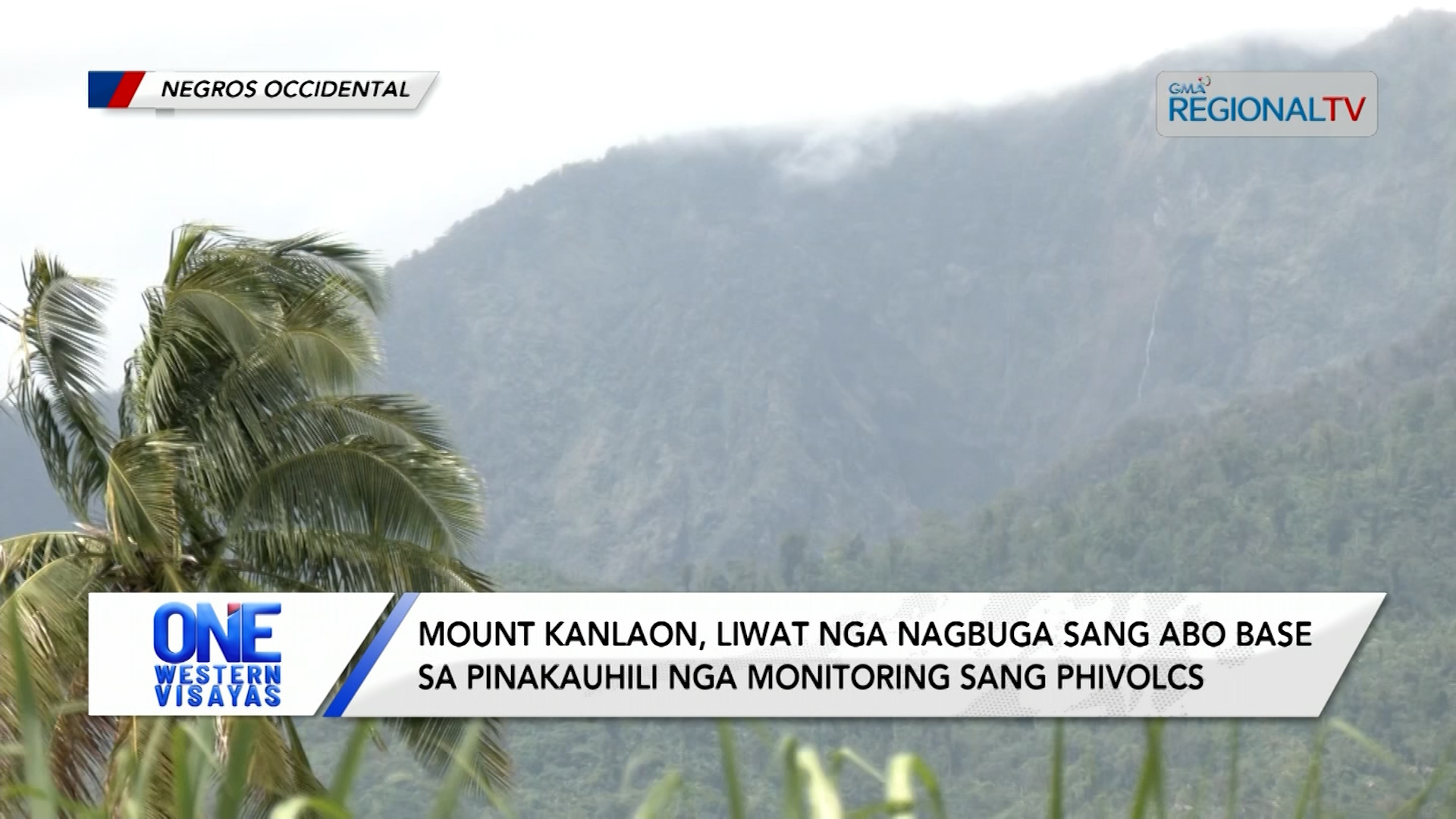 Mt. Kanlaon, 4 ka beses nga nagbuga sang abo subong nga adlaw suno sa PHIVOLCS