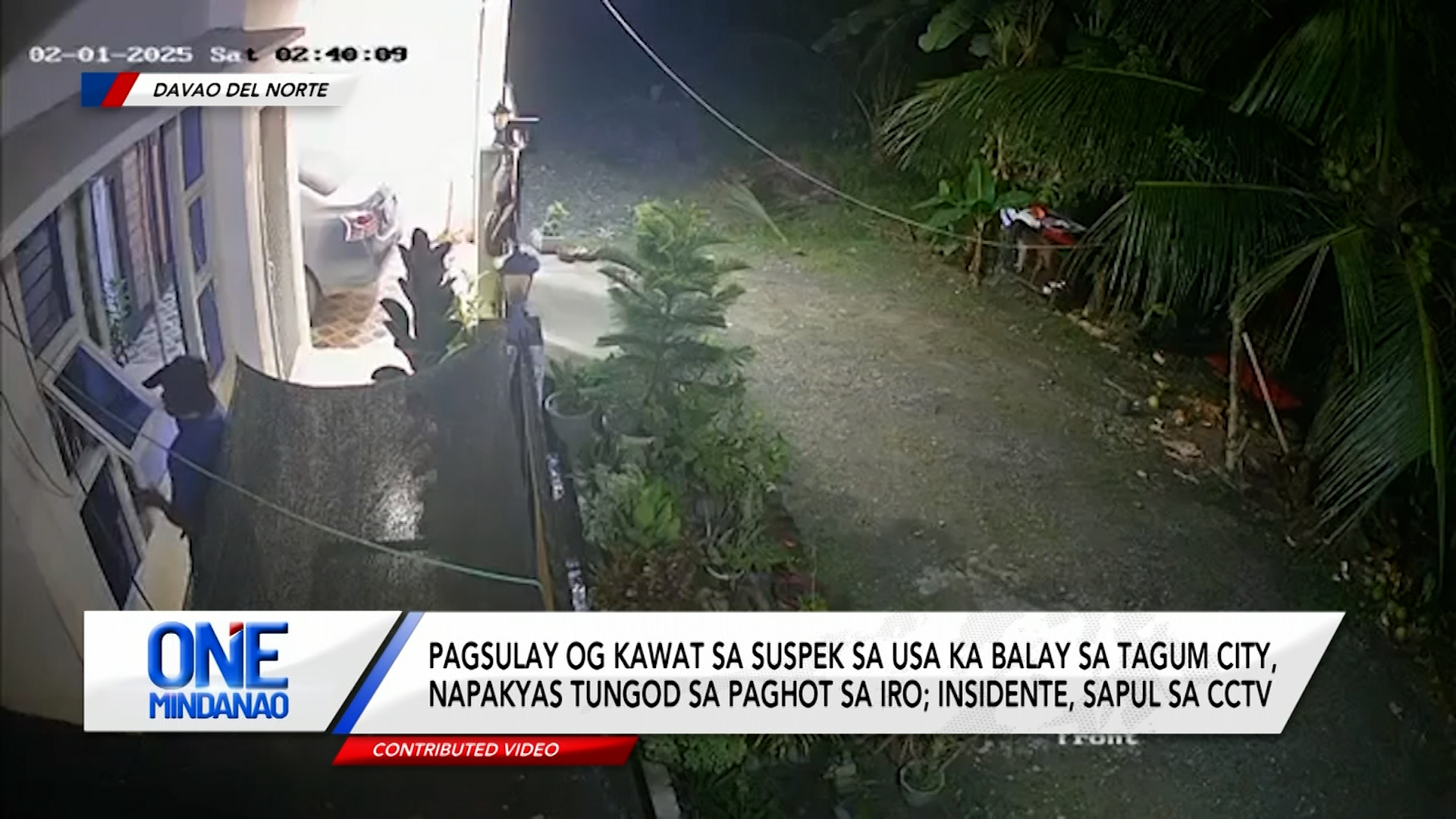 Pagpangawat sa usa ka balay sa Tagum City, pakyas tungod sa iro
