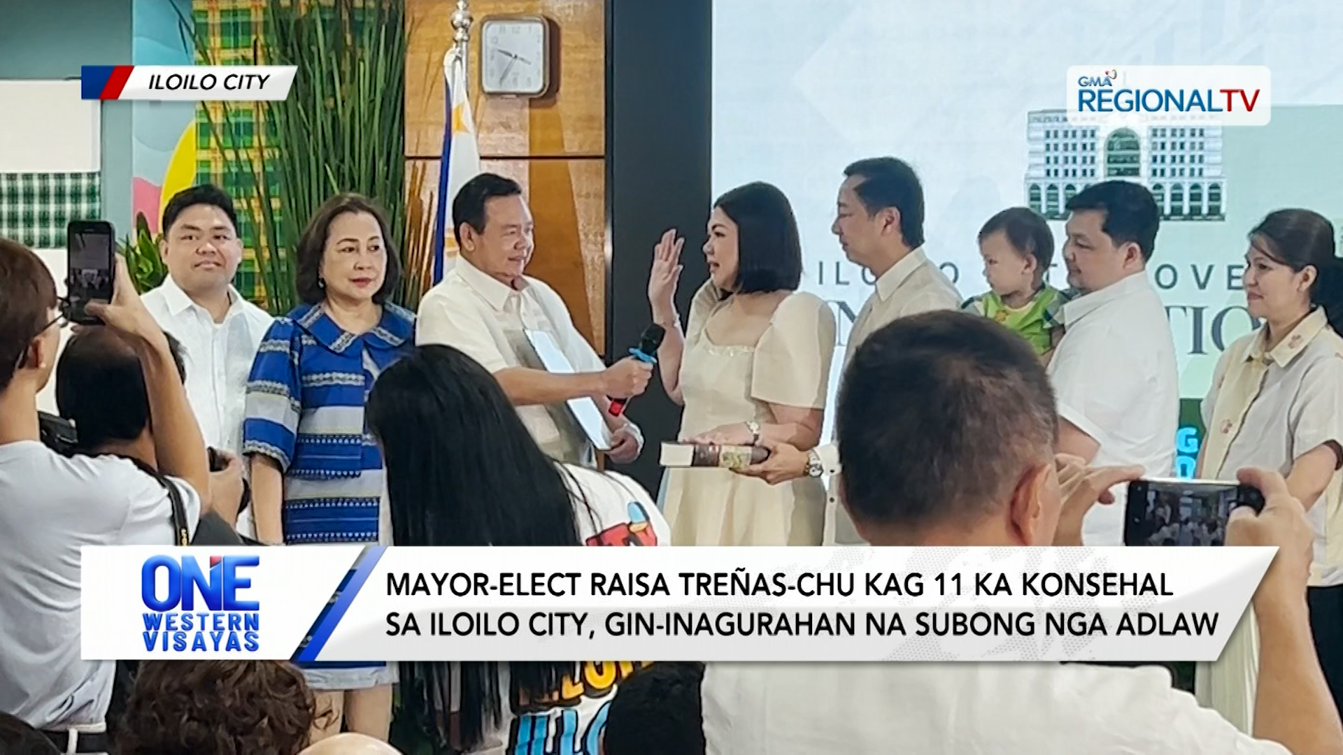 Mayor-elect Raisa Treñas-Chu kag 11 ka konsehal sa Iloilo City gin-inagurahan na