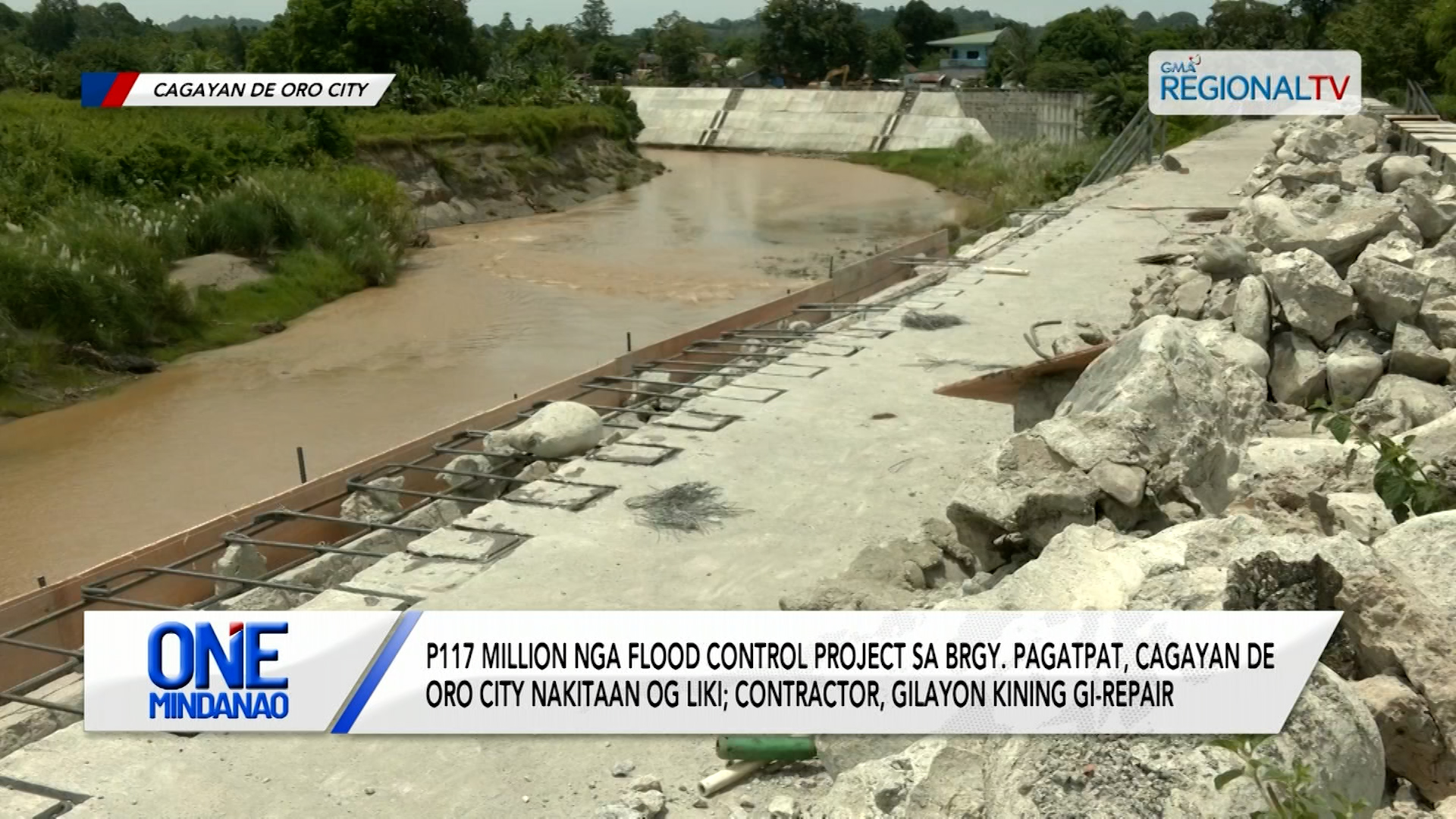 Flood control project sa Cagayan de Oro City, nakitaan og liki | One Mindanao