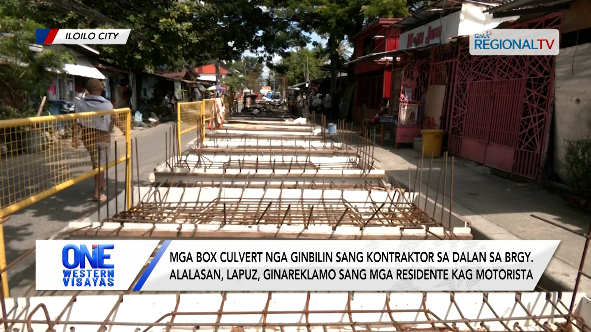 Mga box culvert ginbilin sang kontraktor sa dalan sa Lapuz, ginareklamo ...