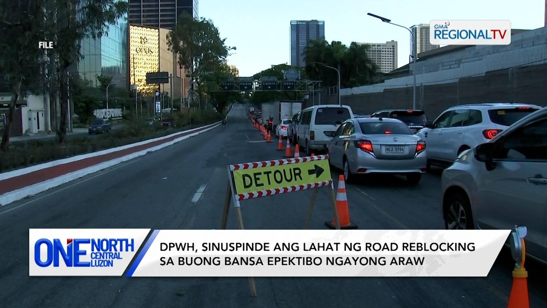 DPWH, sinuspinde ang lahat ng road reblocking sa buong bansa | One North Central Luzon