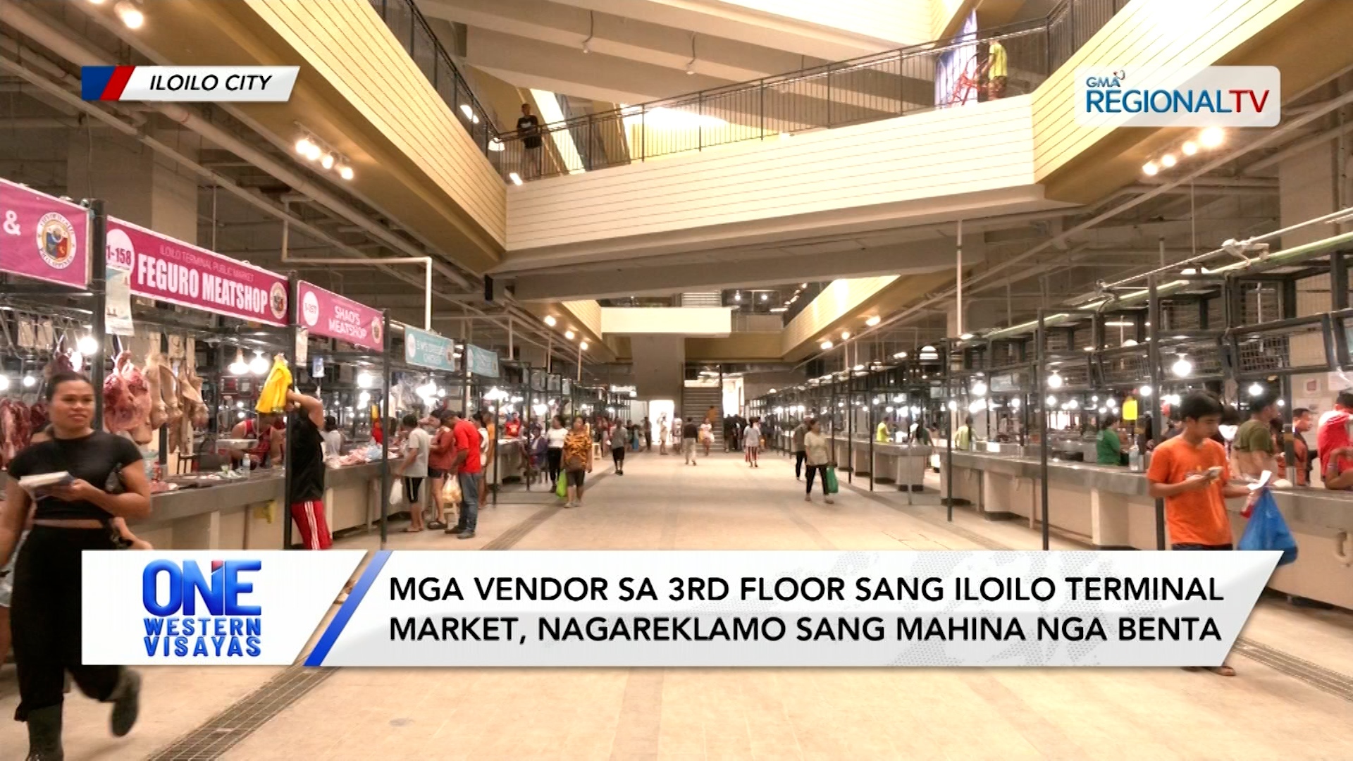 Vendors sa 3rd floor sang Iloilo Terminal Market, nagareklamo mahina ...