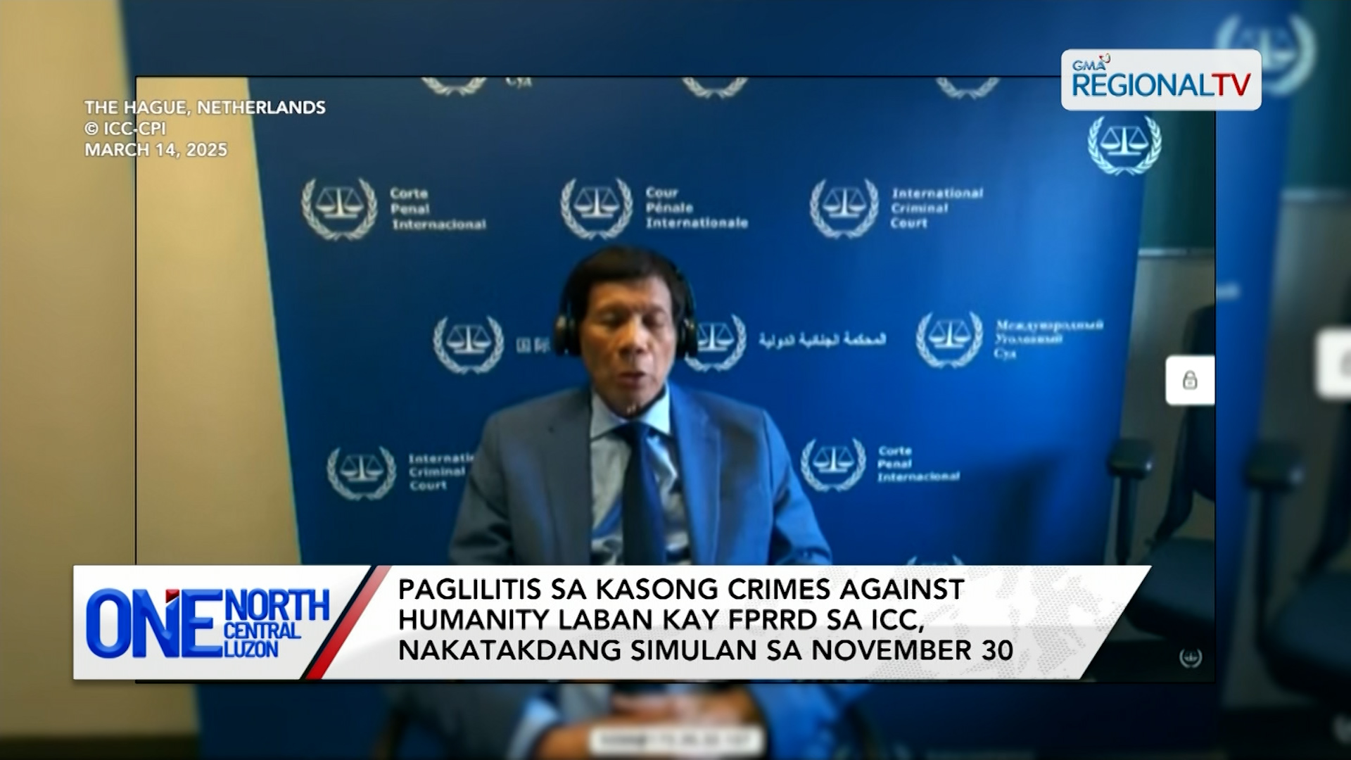 Paglilitis sa kaso laban kay FPRRD sa ICC, nakatakda sa November 30 ...
