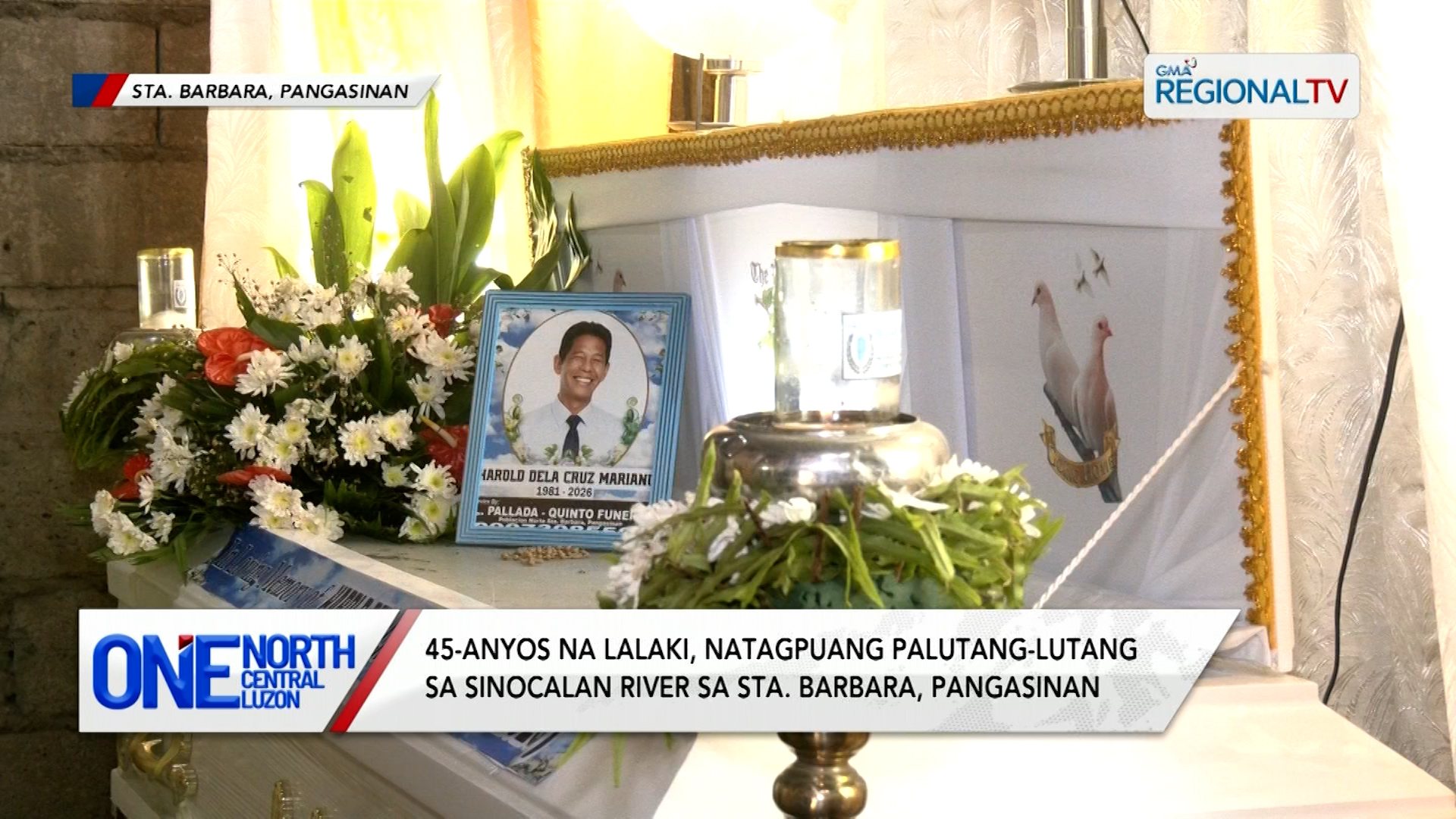 Lalaki, natagpuang palutang-lutang sa Sinocalan River sa Sta. Barbara ...