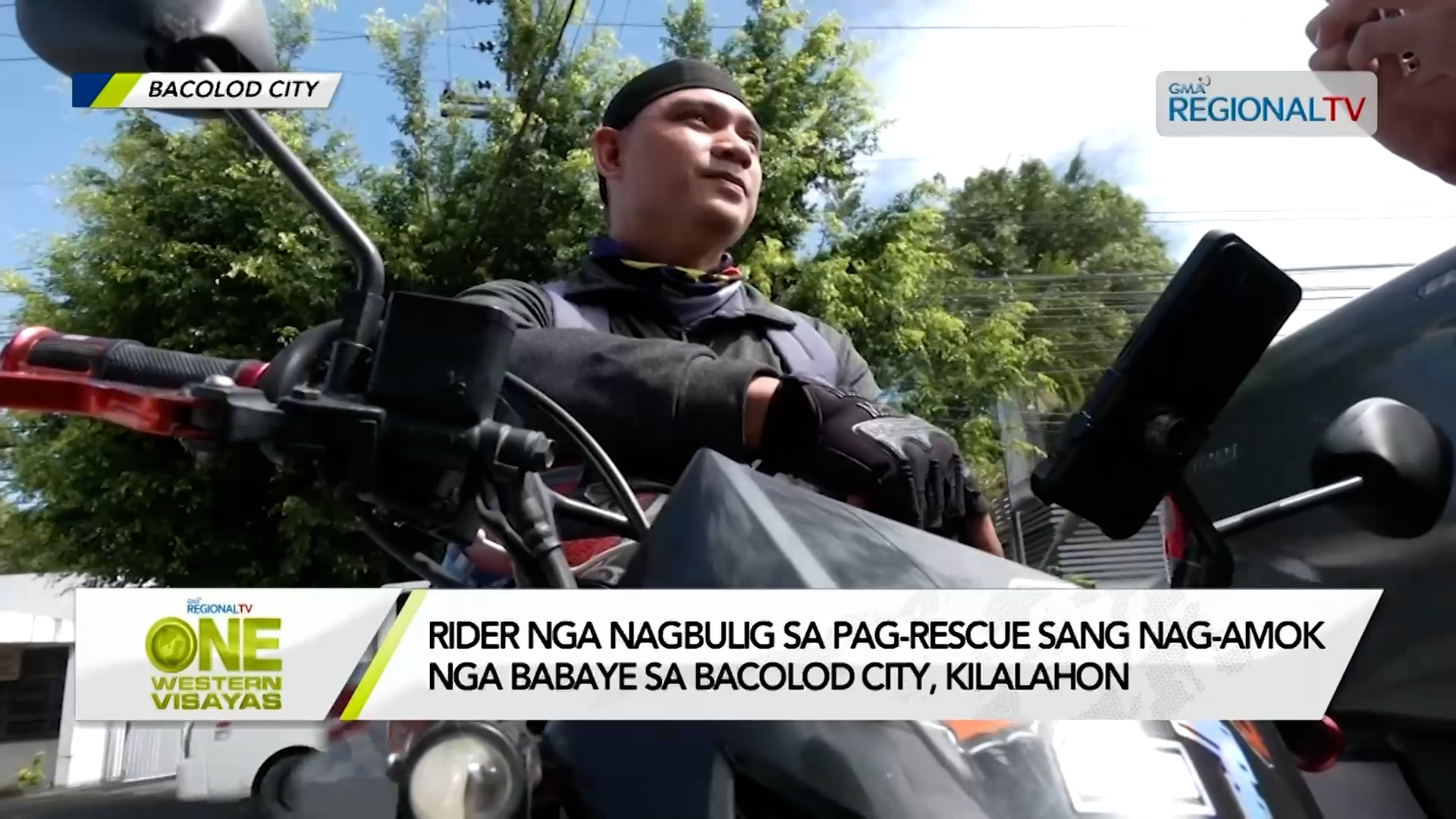 Rider nga nagbulig sa pag-rescue sang babaye sa Bacolod City, kilalahon!