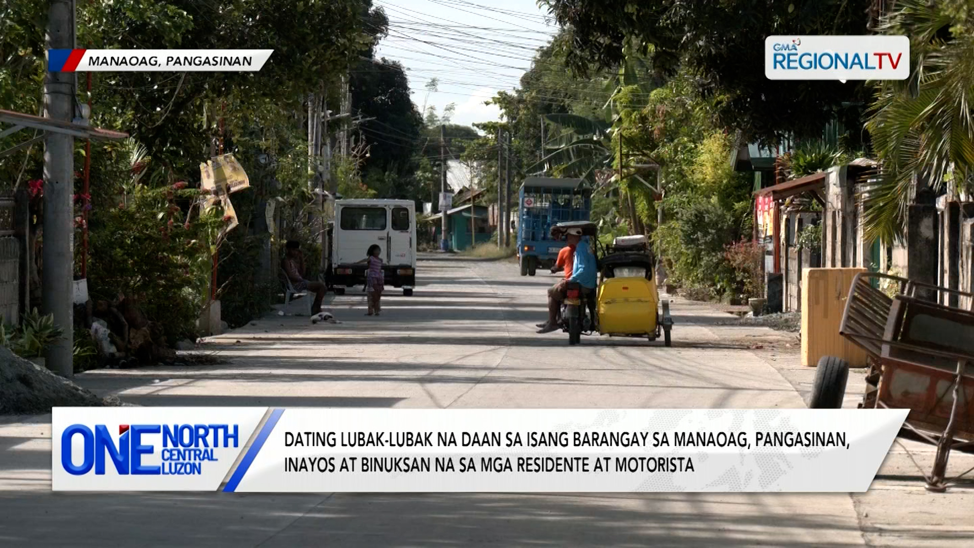 Dating lubak-lubak na daan sa sa Manaoag, Pangasinan, inayos na