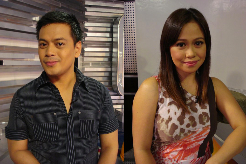 Kapuso showbiz correspondents Nelson Canlas at Aubrey Carampel on ...