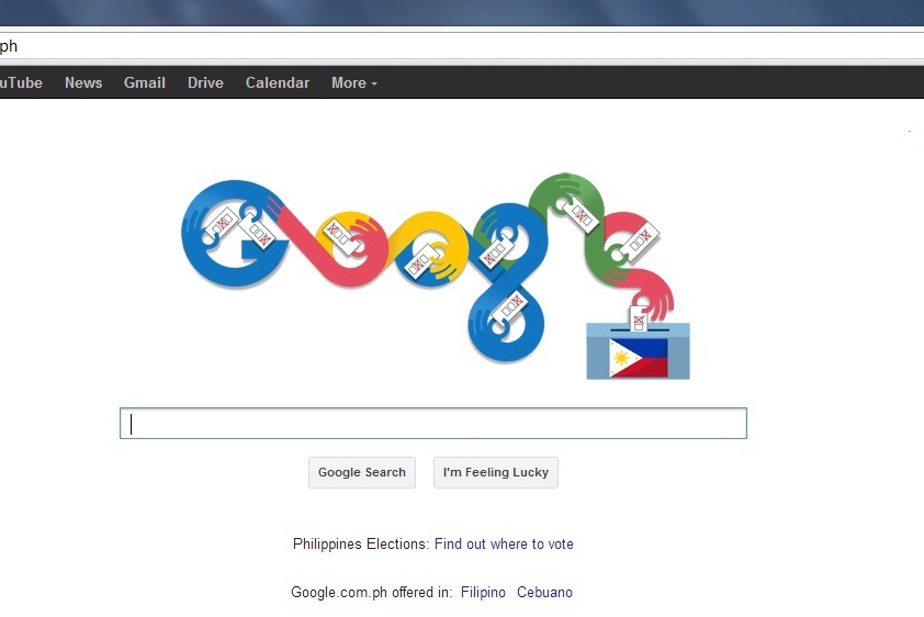 Google draws up PHL election doodle | GMA News Online