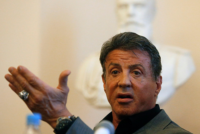 Stallone in France for his artwork retrospective | GMA News Online