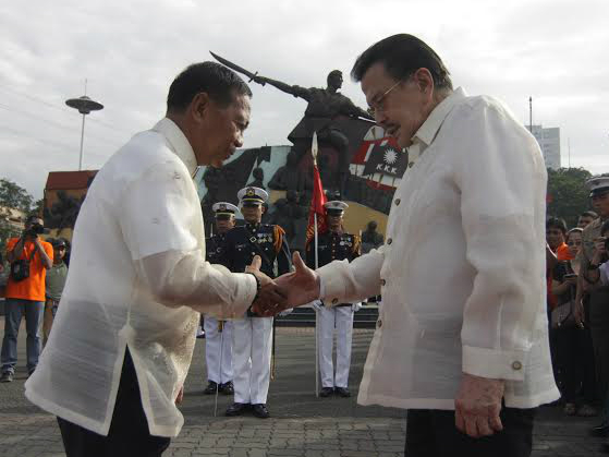 Erap to former mayor Lim at Bonifacio commemoration: You're a civilian ...
