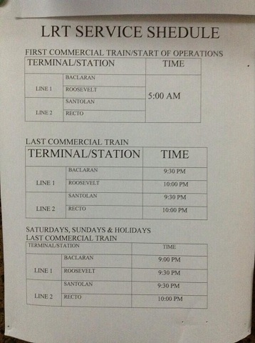 LRT to maintain regular service schedule during holidays | GMA News Online