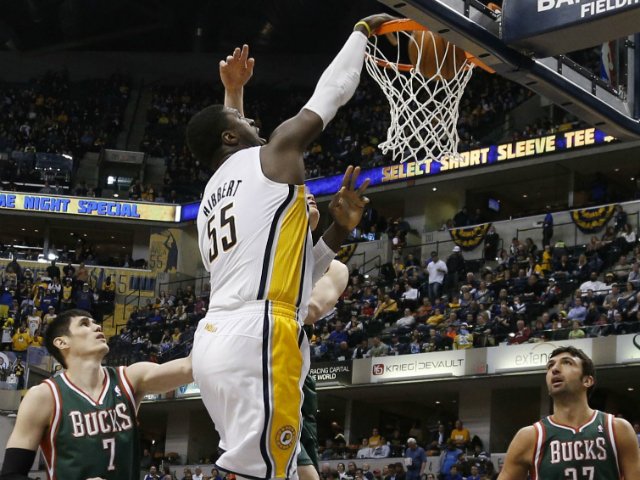 NBA: Hibbert, George dominate as Pacers break away from Bucks | GMA ...