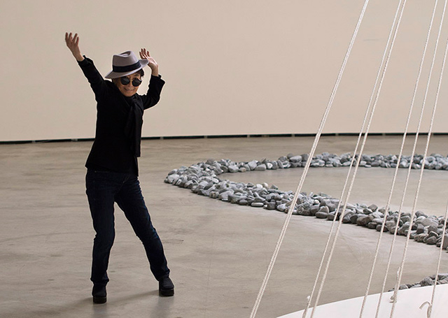 Yoko Ono unveils her first permanent US art installation | GMA News Online