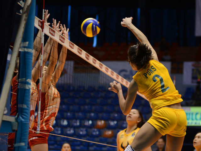 V-League: Lady Tams take four-set win over Lady Stags | GMA News Online