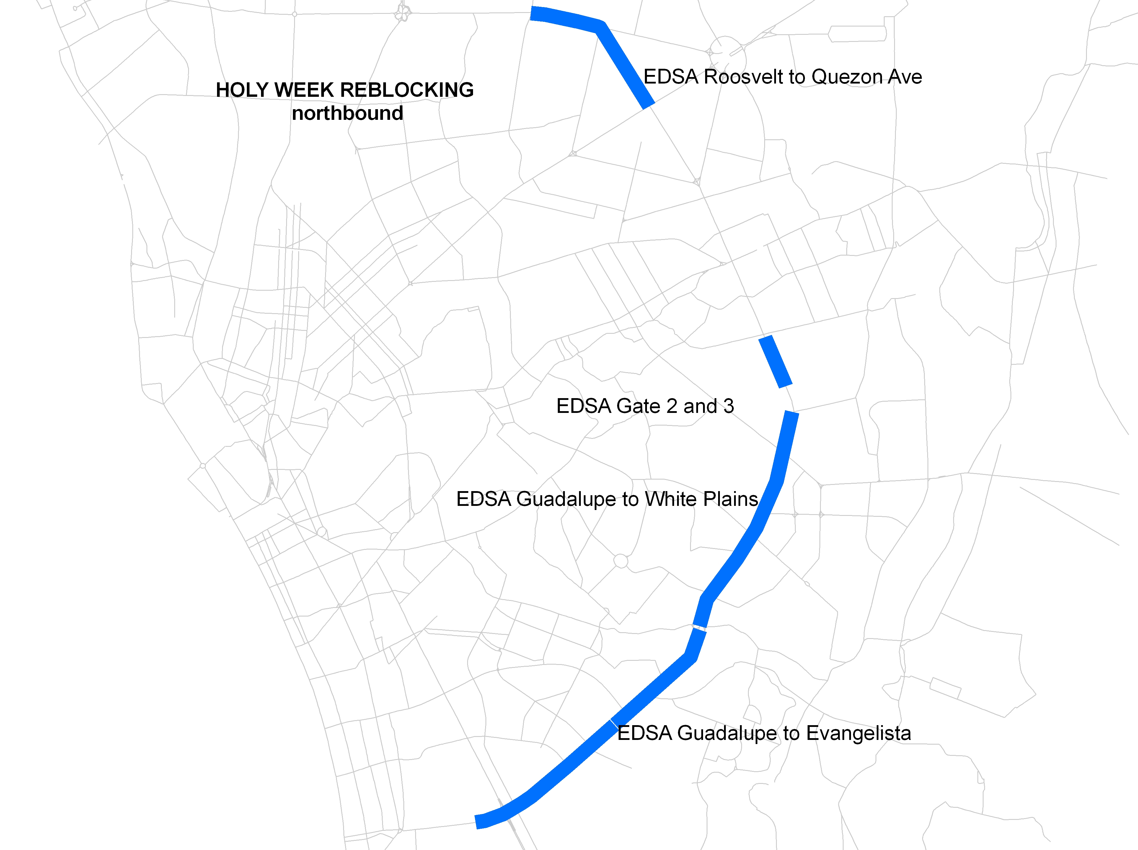 MMDA announces EDSA reblocking schedule for Holy Week | GMA News Online