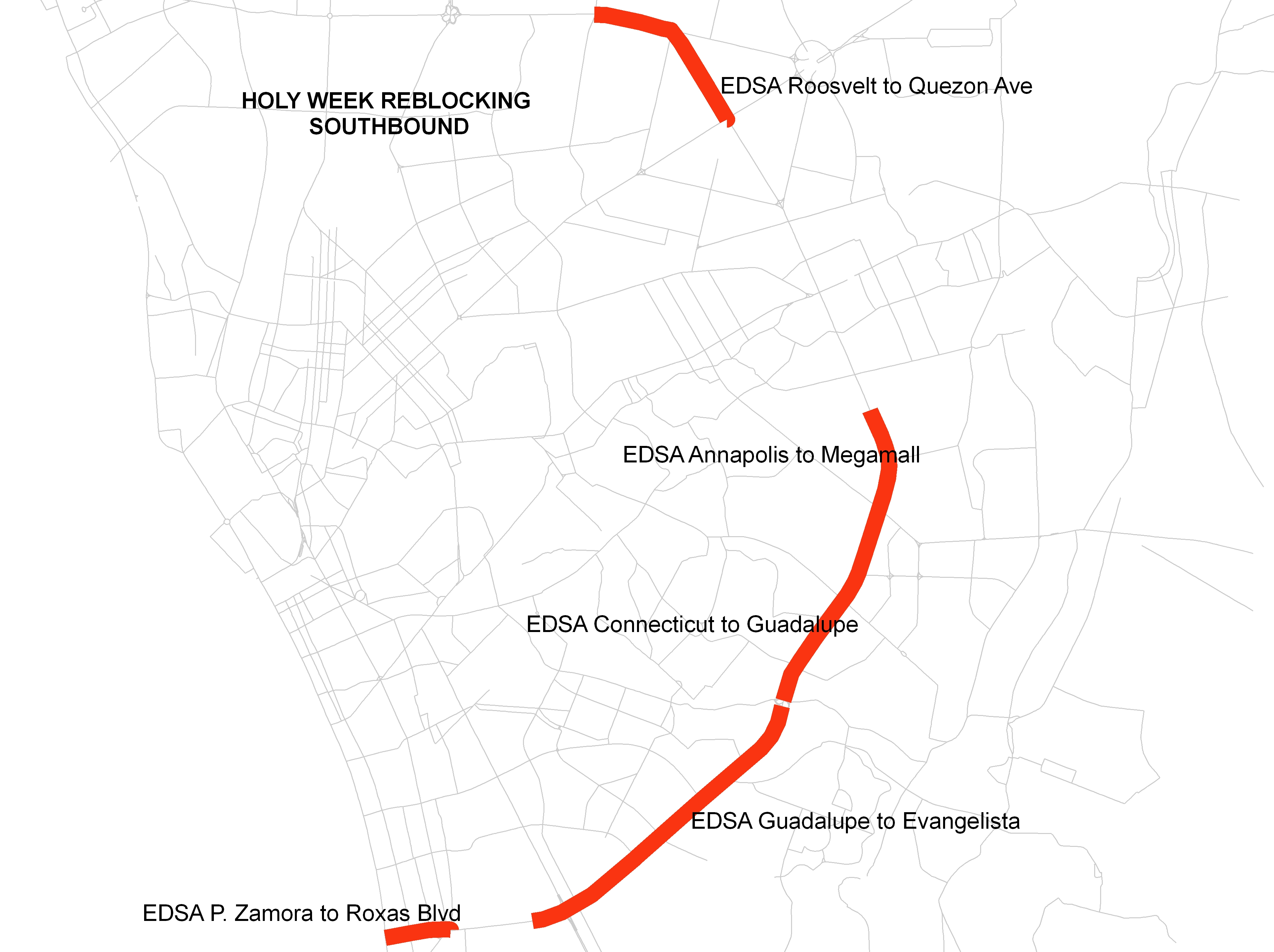 MMDA announces EDSA reblocking schedule for Holy Week | GMA News Online
