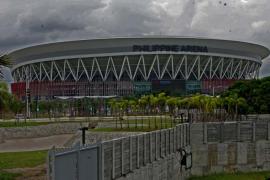 PNoy arrives at Philippine Arena in Bulacan for Iglesia ni Cristo event ...