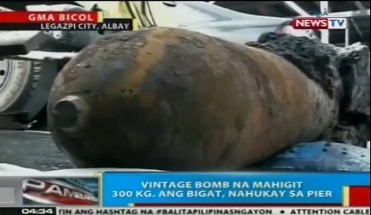 Unexploded World War II bomb may delay Legazpi City dredging project ...