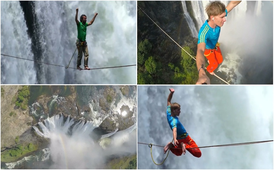 High wire artists cross Zimbabwe’s Victoria Falls | GMA News Online