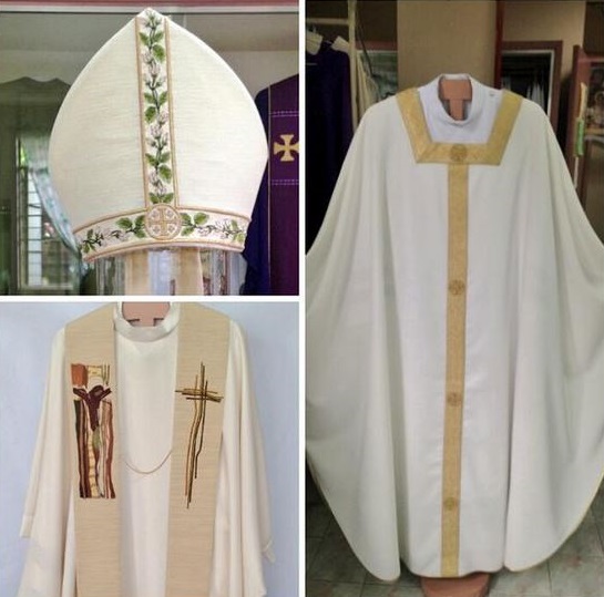 LOOK: PHL-made vestments for Pope Francis sent to Vatican | GMA News Online