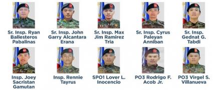 GALLERY: The names and faces of the PNP-SAF's Fallen 44 heroes ...