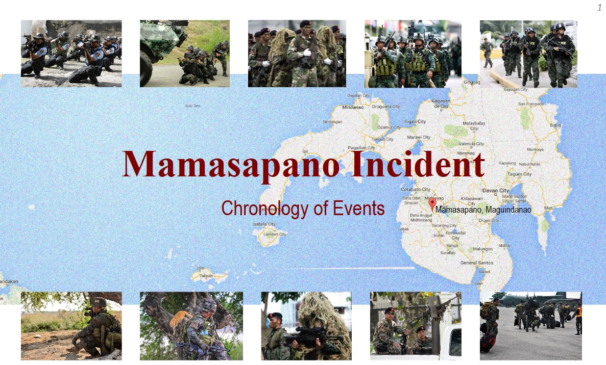 Full Presentation: AFP report on timeline of Mamasapano clash | GMA ...