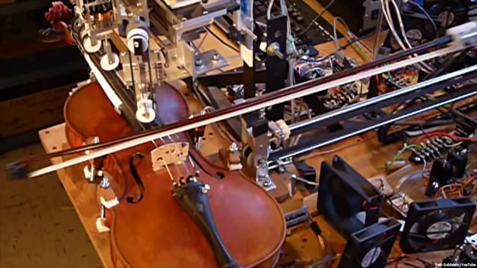 VIDEO: Engineer builds robot violinist | GMA News Online